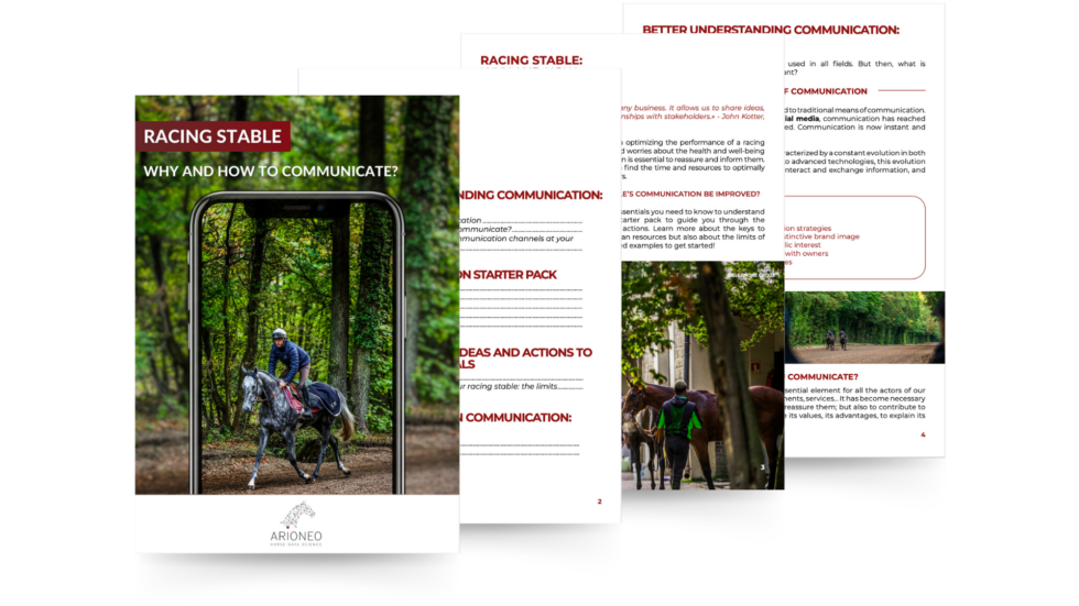 Racing stable : why and how to communicate - Arioneo